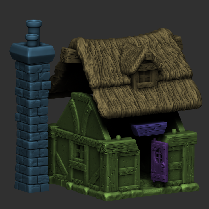 3D Printable Farm House FDM and Resin by My3DPrintForge