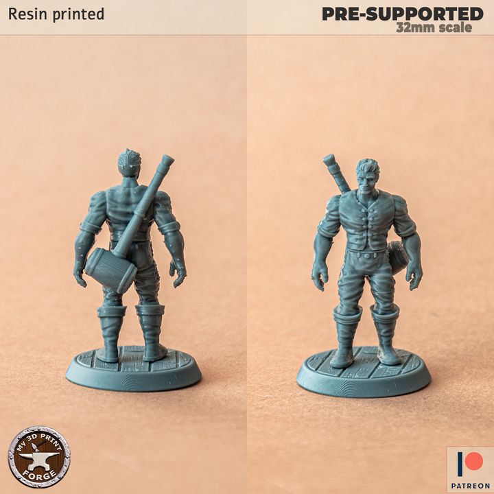 3D Printable Humans V3 BUNDLE (31 Unique Pre-supported STLs) by ...