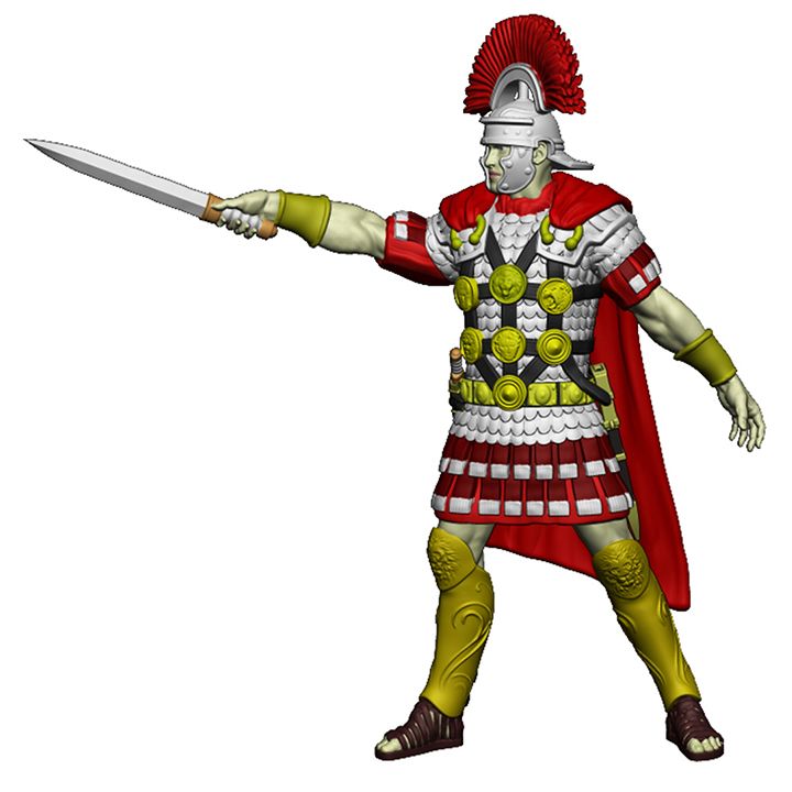 3D Printable S.P.Q.R. - EAGLE OF THE LEGION - CENTURION 1 NO SHIELD by ...