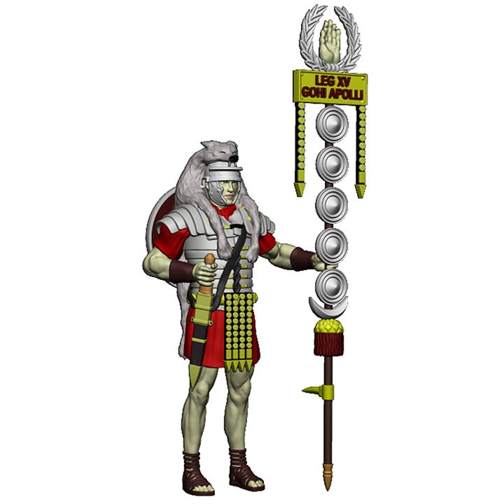 3D Printable S.P.Q.R. - EAGLE OF THE LEGION - SIGNIFER WITH SHIELD by ...