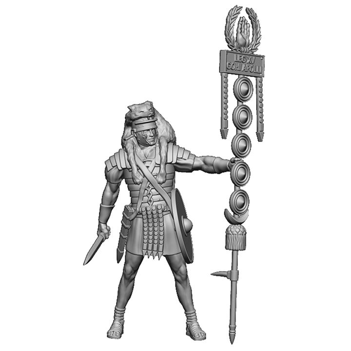 3D Printable S.P.Q.R. - EAGLE OF THE LEGION - SIGNIFER POSE WITH SHIELD ...