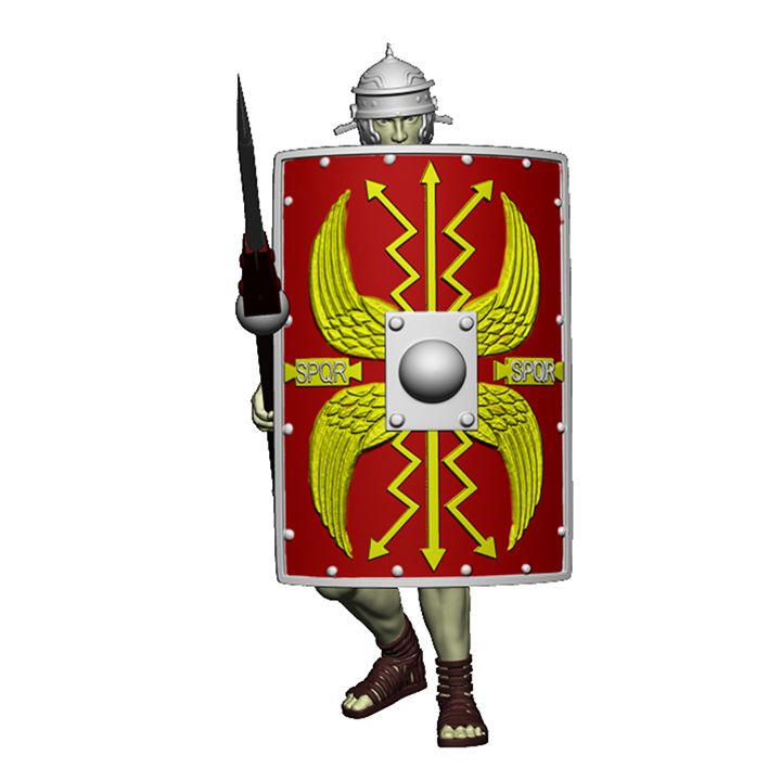 3D Printable S.P.Q.R. - EAGLE OF THE LEGION - LEGIONARY TESTUDO 1 by ...