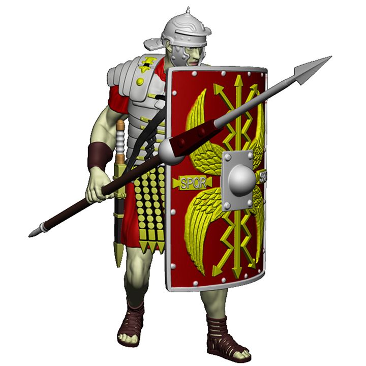 3D Printable S.P.Q.R. - EAGLE OF THE LEGION - LEGIONARY TESTUDO 1 by ...