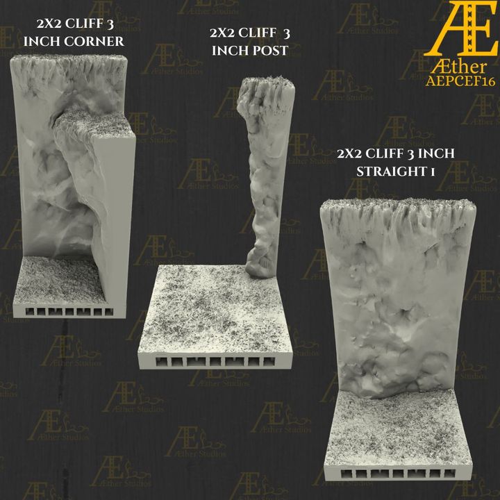 3D Printable AEPCEF16 - Peaceful Cliffs by Aether Studios