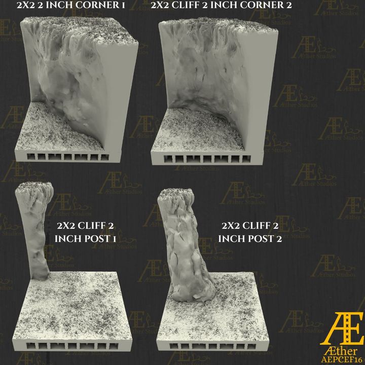 3D Printable AEPCEF16 - Peaceful Cliffs by Aether Studios