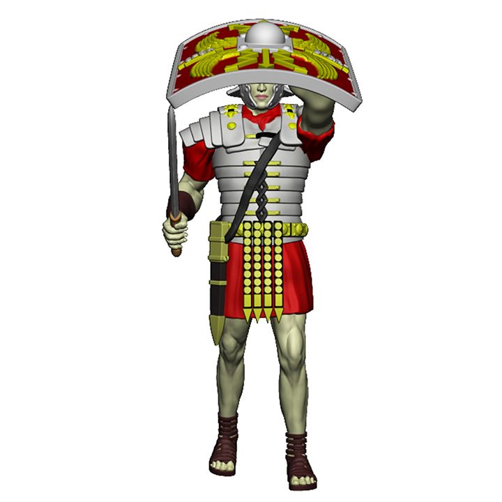 3D Printable S.P.Q.R. - EAGLE OF THE LEGION - LEGIONARY TESTUDO 2 SWORD ...