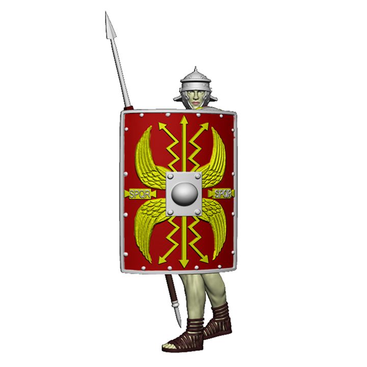 3D Printable S.P.Q.R. - EAGLE OF THE LEGION - LEGIONARY TESTUDO 4 LEFT ...