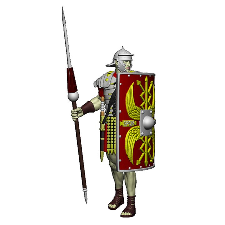 3D Printable S.P.Q.R. - EAGLE OF THE LEGION - LEGIONARY TESTUDO 4 LEFT ...