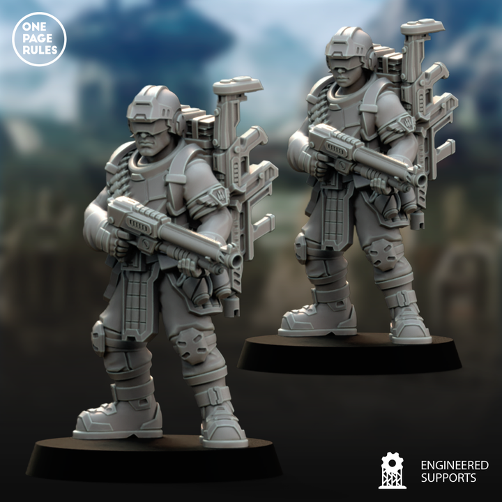 3D Printable Company Leader (Munitioner) - Human Defense Force by One ...