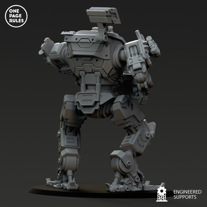 3D Printable Tactical Walker - Human Defense Force by One Page Rules