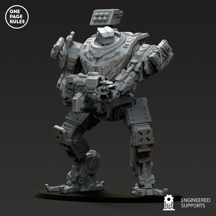 3D Printable Tactical Walker - Human Defense Force by One Page Rules