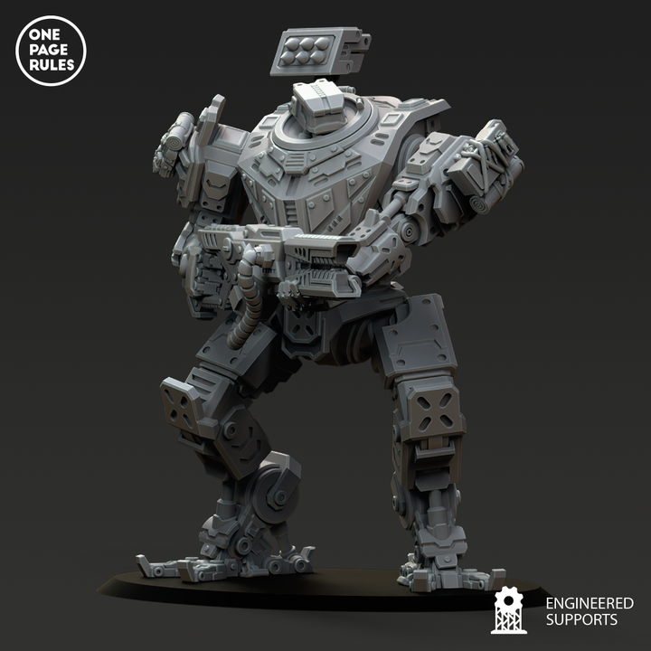 3D Printable Tactical Walker - Human Defense Force by One Page Rules