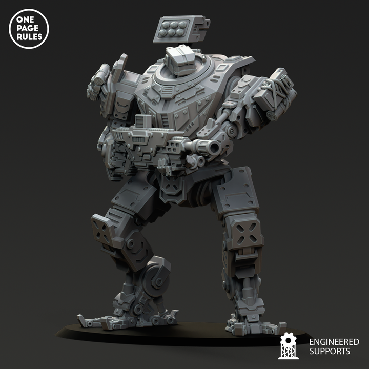 3D Printable Tactical Walker - Human Defense Force by One Page Rules