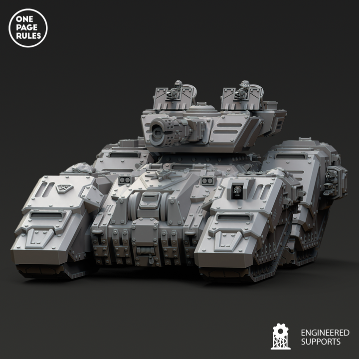 3D Printable Super Heavy Battle Tank - Human Defense Force by One Page ...