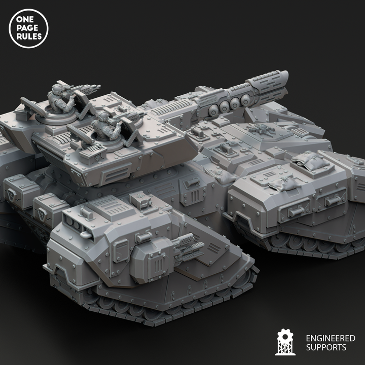 3D Printable Super Heavy Battle Tank - Human Defense Force by One Page ...
