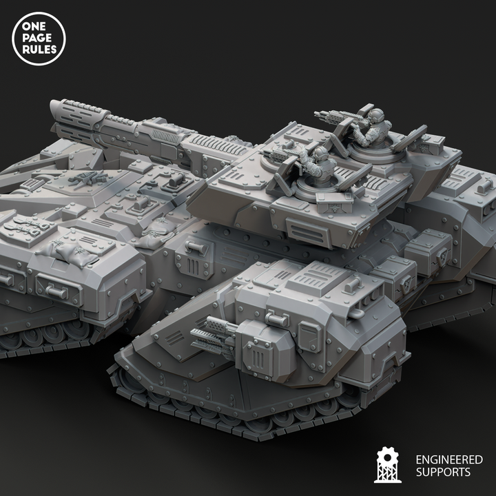3D Printable Super Heavy Battle Tank - Human Defense Force by One Page ...