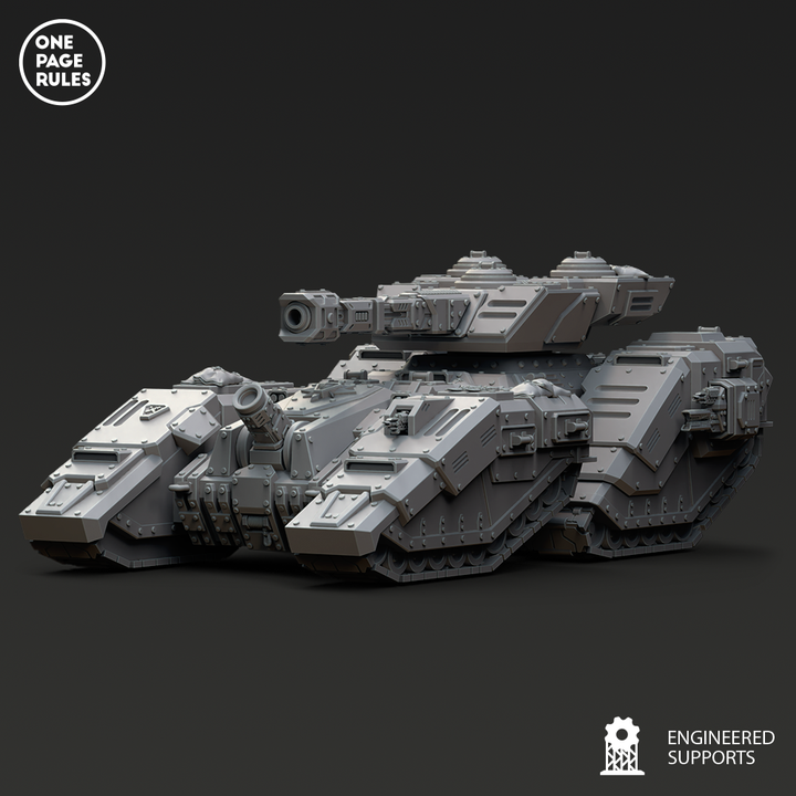 3D Printable Super Heavy Battle Tank - Human Defense Force by One Page ...