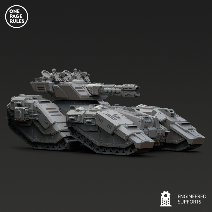 3D Printable Super Heavy Battle Tank - Human Defense Force by One Page ...