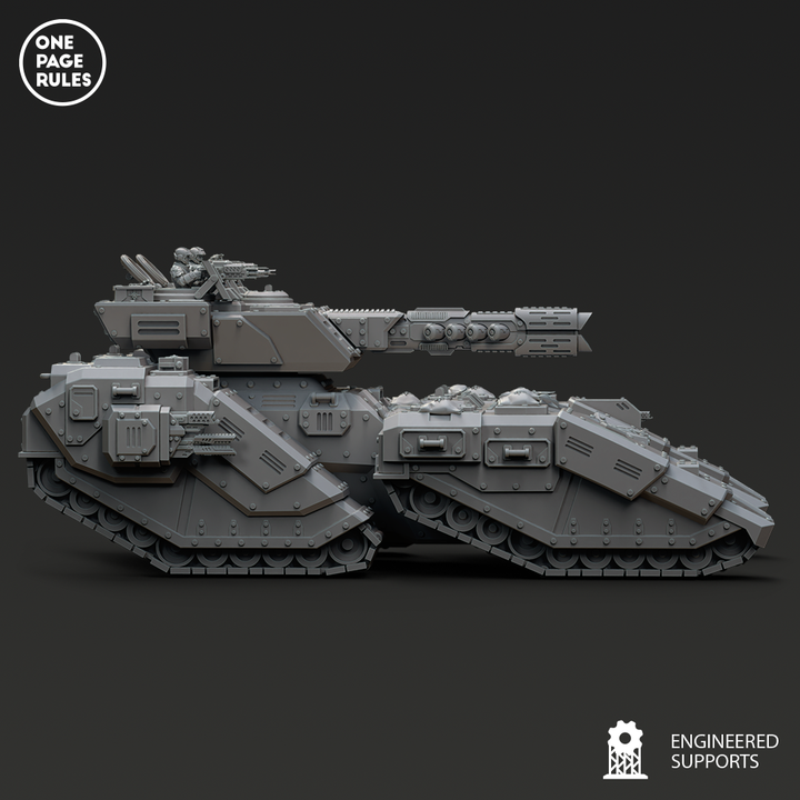 3D Printable Super Heavy Battle Tank - Human Defense Force by One Page ...