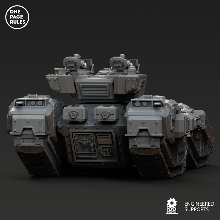 3D Printable Super Heavy Battle Tank - Human Defense Force by One Page ...
