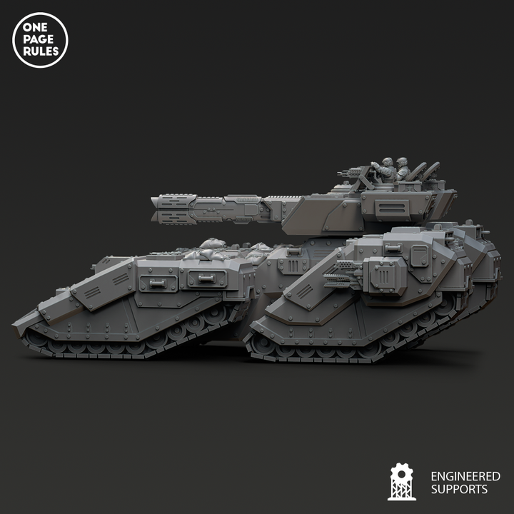 3D Printable Super Heavy Battle Tank - Human Defense Force by One Page ...