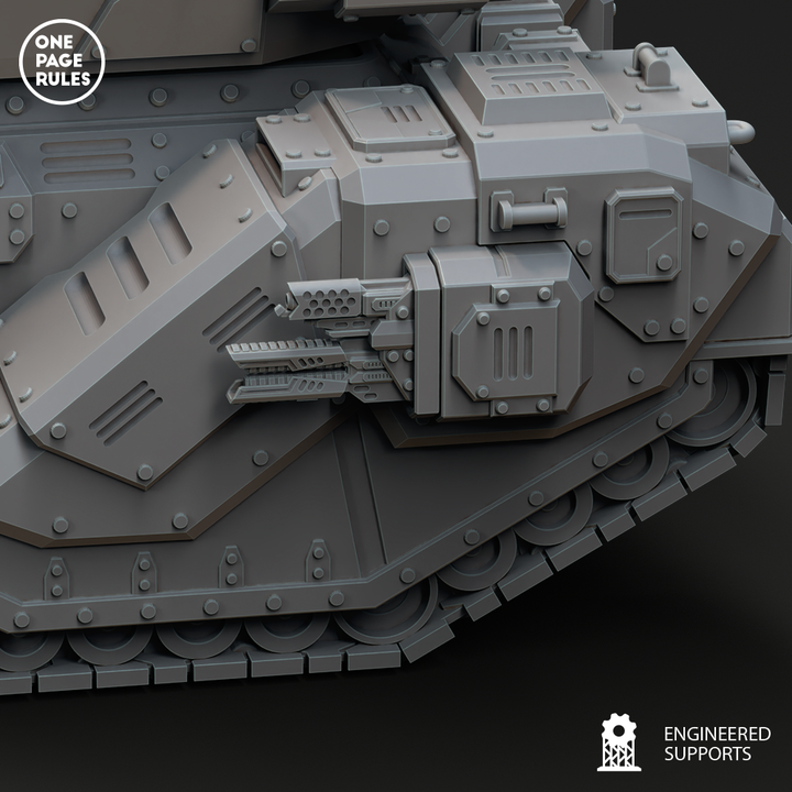 3D Printable Super Heavy Battle Tank - Human Defense Force by One Page ...