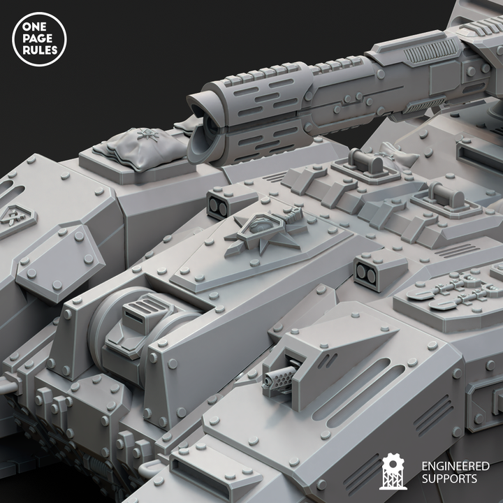 3D Printable Super Heavy Battle Tank - Human Defense Force by One Page ...