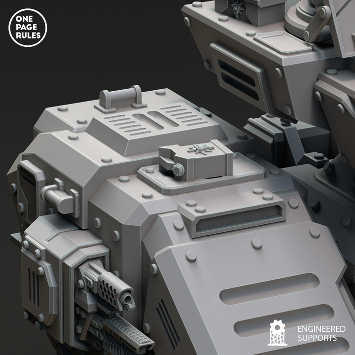 3D Printable Super Heavy Battle Tank - Human Defense Force by One Page ...