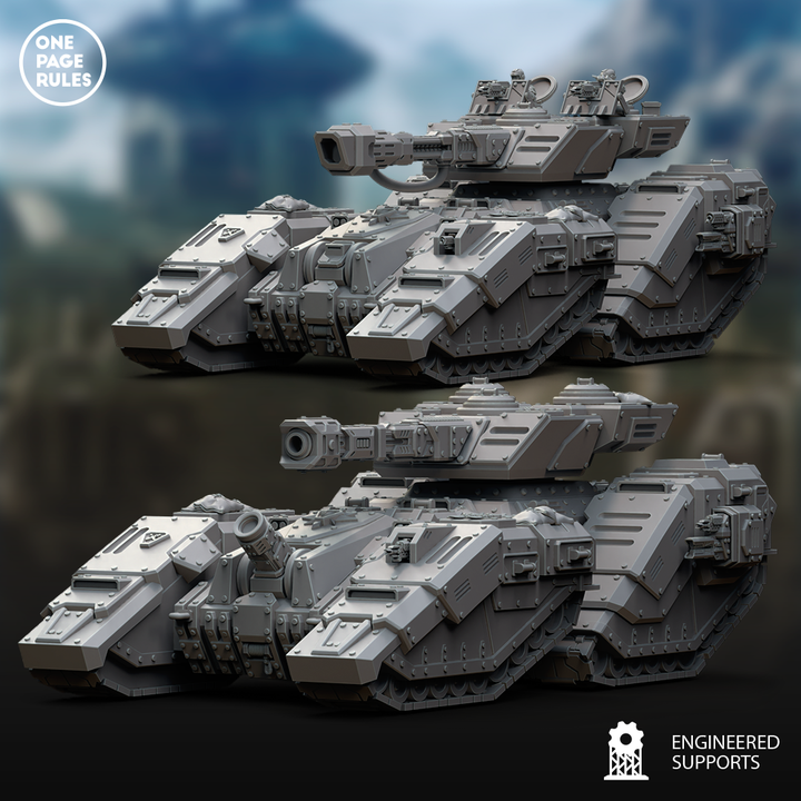 3D Printable Super Heavy Battle Tank - Human Defense Force by One Page ...