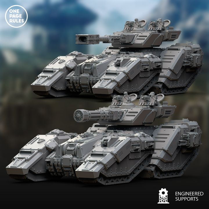 3D Printable Super Heavy Battle Tank - Human Defense Force by One Page ...