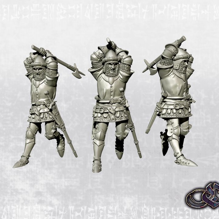 3D Printable Knight on foot - Infantry Captain by Ezipion Digital Store