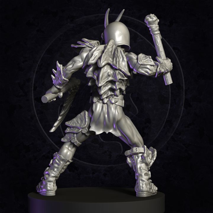 3D Printable InSECT RAIDER Pose 5: Bug-Themed Wasteland Warrior by Dark ...