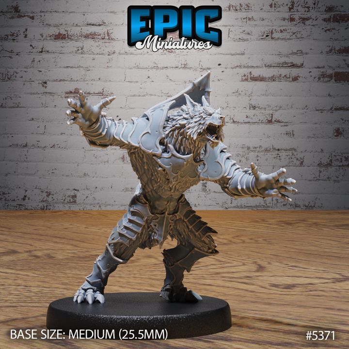 3D Printable Werewolf Warrior Set / Men Wolf Hybrid / Dire Wolf / Hound ...