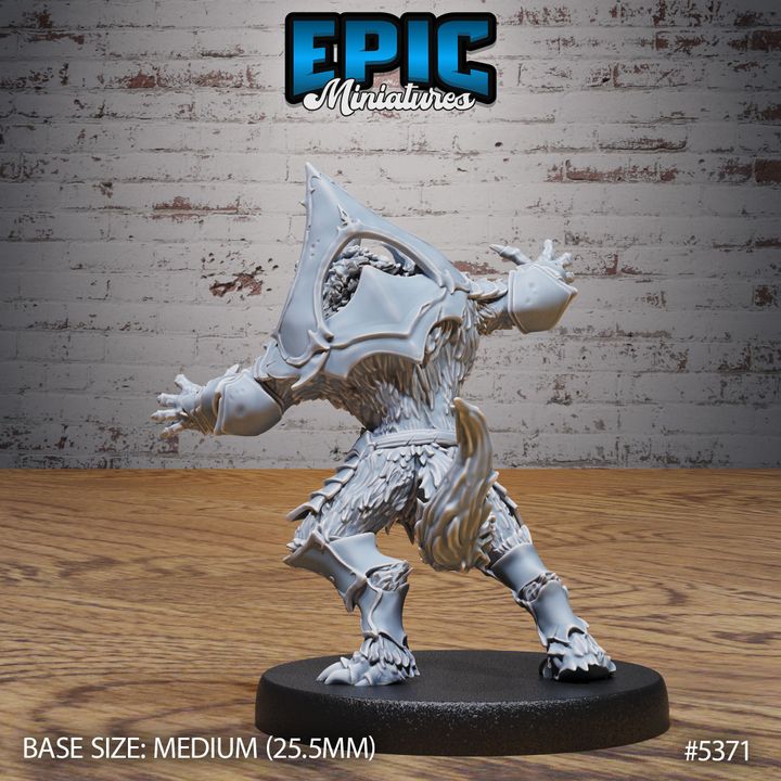 3D Printable Werewolf Warrior Set / Men Wolf Hybrid / Dire Wolf / Hound ...