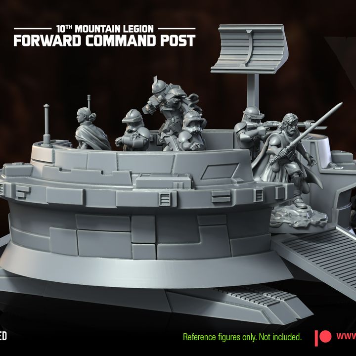 3D Printable Mountain Command Post by War Bear 3D Studios
