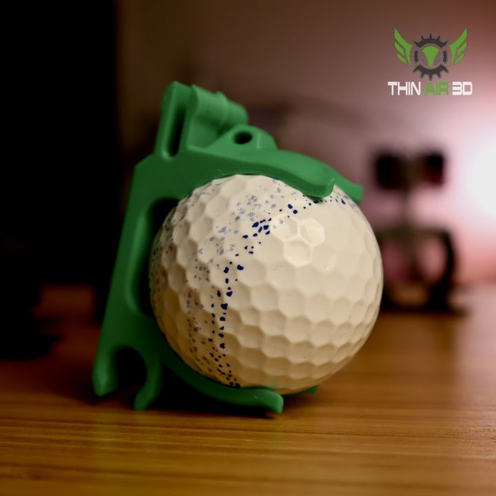 3D Printable Modular Golf Ball Clip by Thin Air 3D