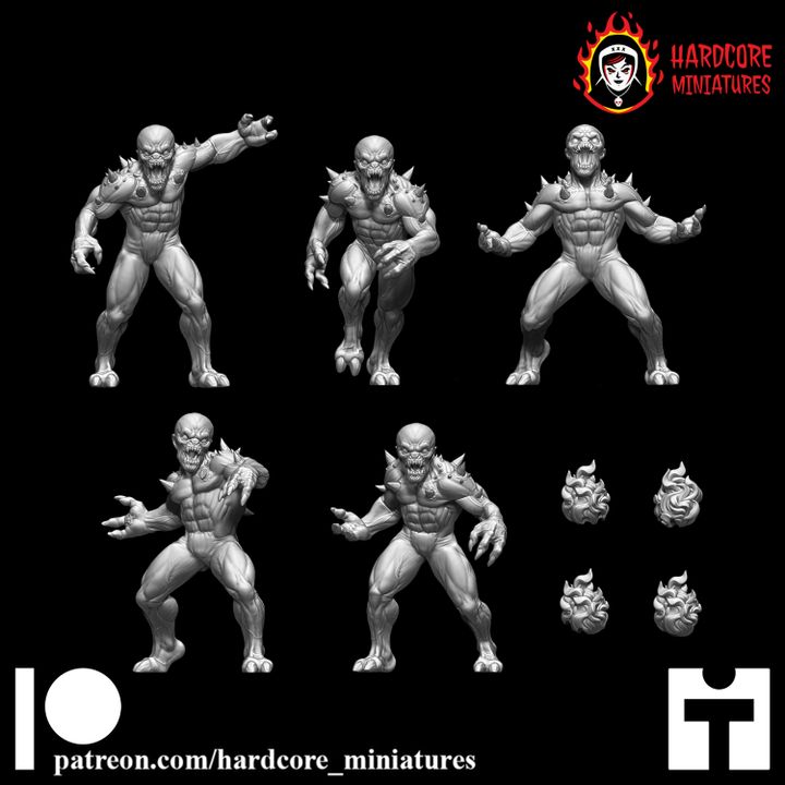 3D Printable Imps of Hell by Hardcore Miniatures