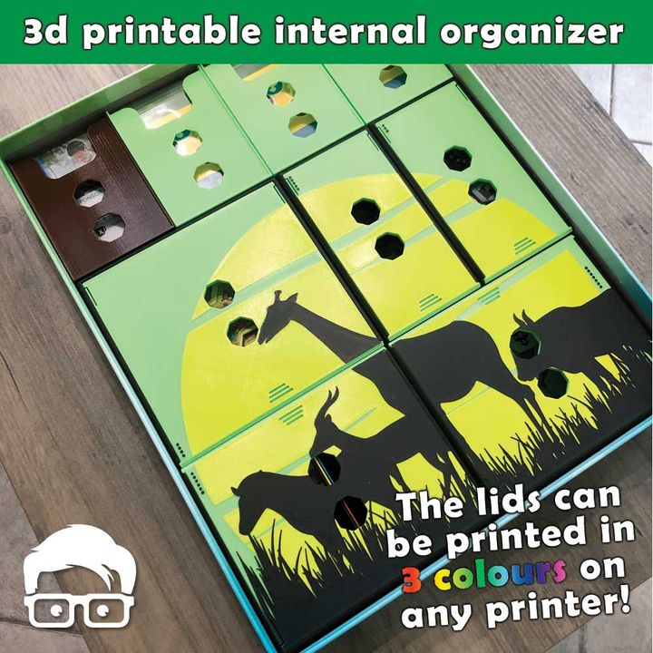 3D Printable ARK NOVA 3D PRINTABLE INSERTS / INTERNAL ORGANIZER BY AM ...