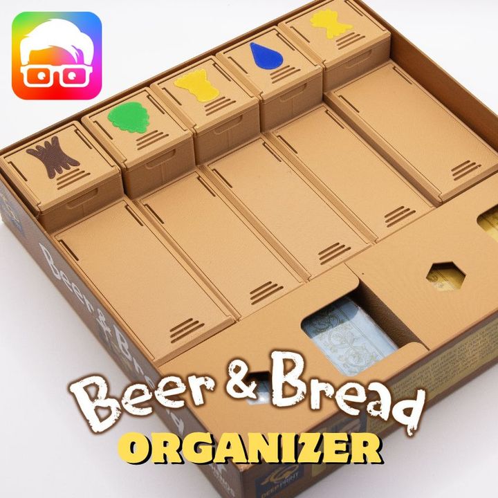 3D Printable Beer & Bread INSERTS / ORGANIZER BY AM-MEDIA [MULTICOLOR ...