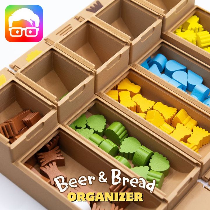 3D Printable Beer & Bread INSERTS / ORGANIZER BY AM-MEDIA [MULTICOLOR ...