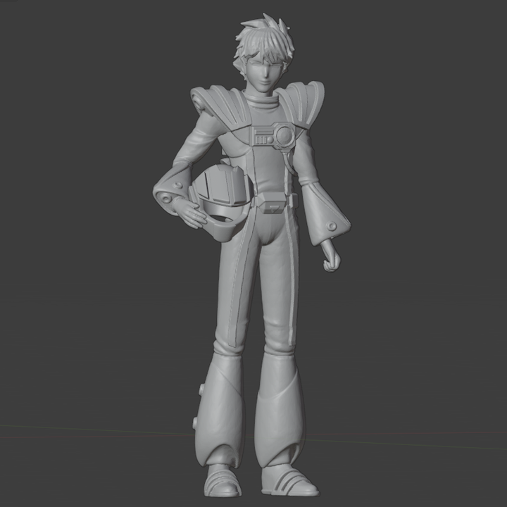 3D Printable Movie Pilot 1 Holding Helmet by arbitScaleModels