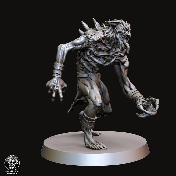 3D Printable Ghoul V2 by Specter Forge Miniatures
