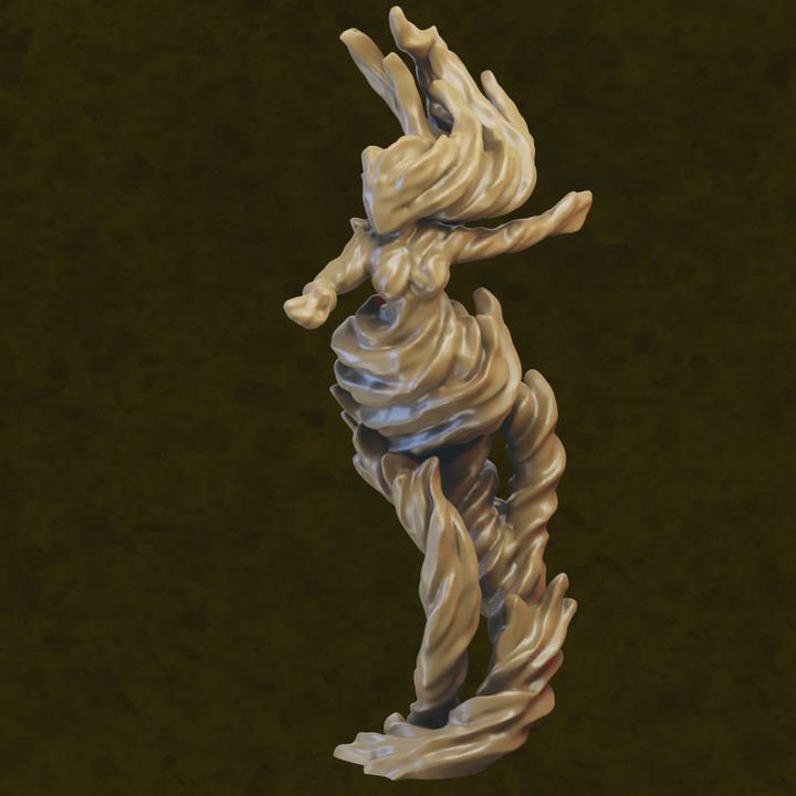 3D Printable Greater Air Elemental Miniature (32mm) by Juhász Gergely