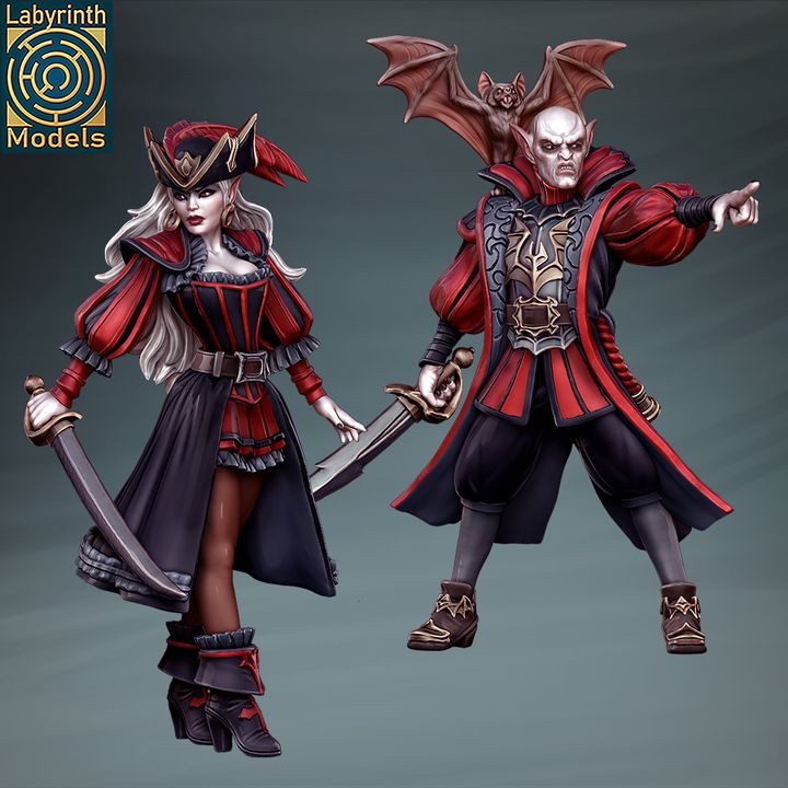 3D Printable Charon's Corsairs Collection Vol. 2 - 32mm scale by ...