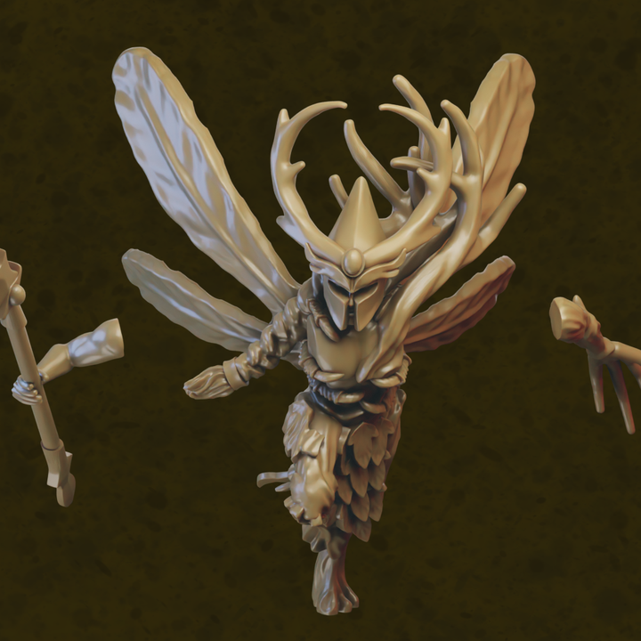 3D Printable Arch Revenant Miniature (32mm, modular) by Juhász Gergely