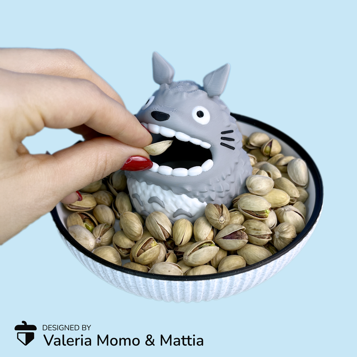3D Printable Totoro Snack Bowl, for popcorn, peanuts and pistachios! by ...