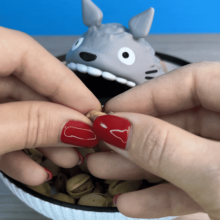 3D Printable Totoro Snack Bowl, for popcorn, peanuts and pistachios! by ...