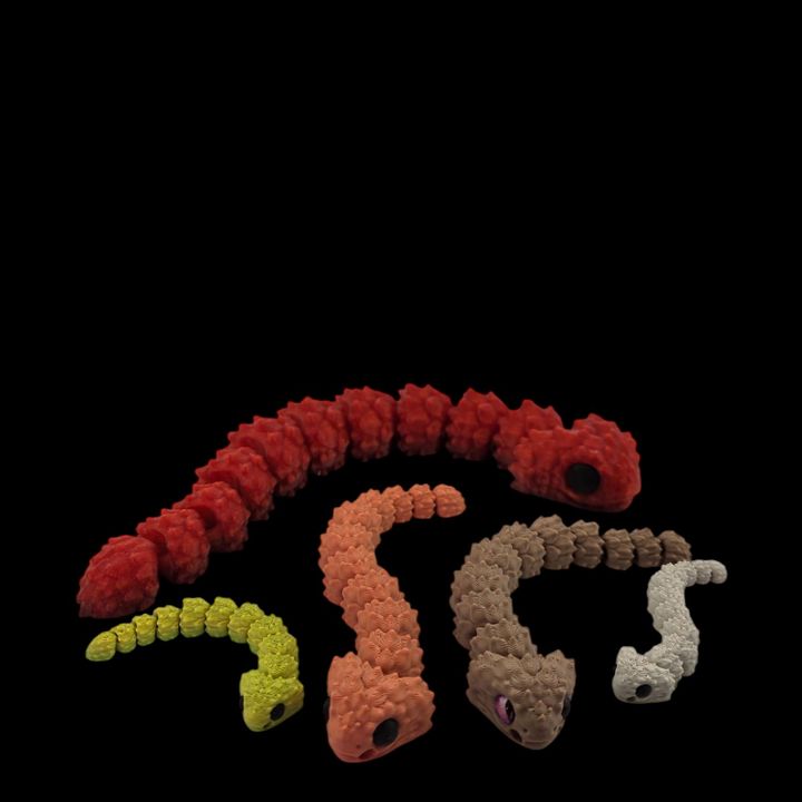 3D Printable Chibi Bush Viper by RAKI-BOX