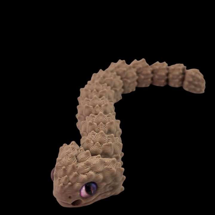 3D Printable Chibi Bush Viper by RAKI-BOX
