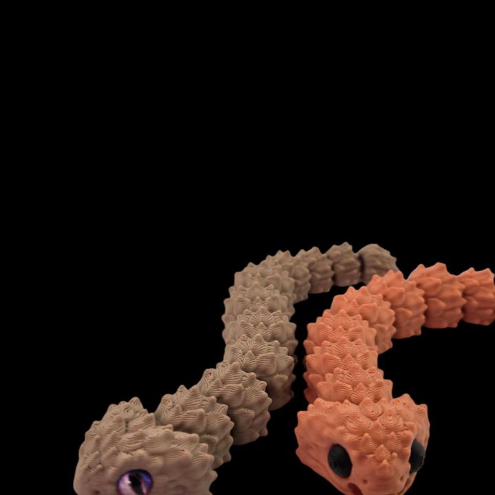 3D Printable Chibi Bush Viper by RAKI-BOX